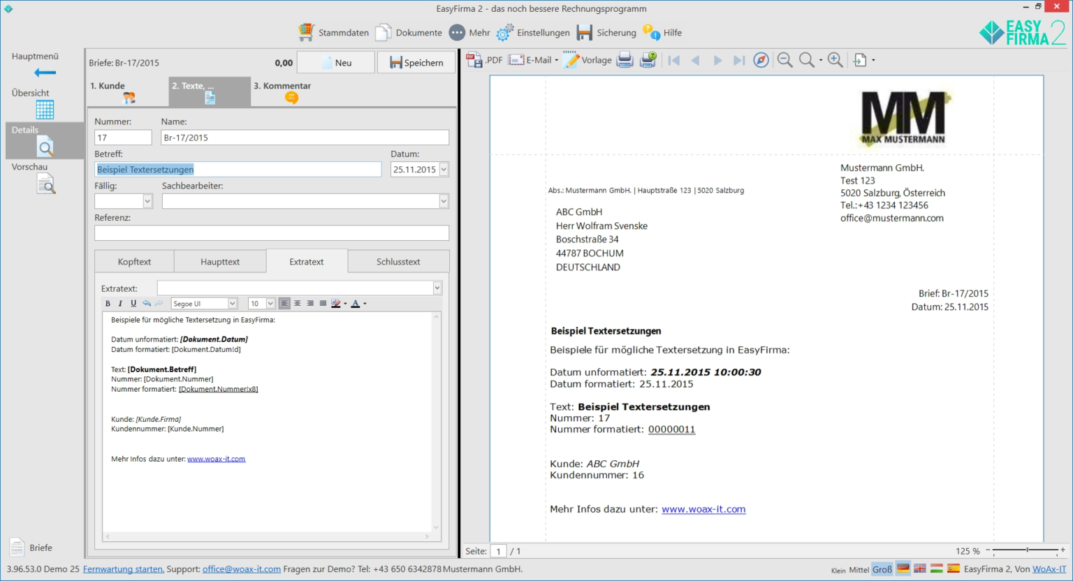 Briefe und Serienbriefe schreiben (Zusatzmodul)