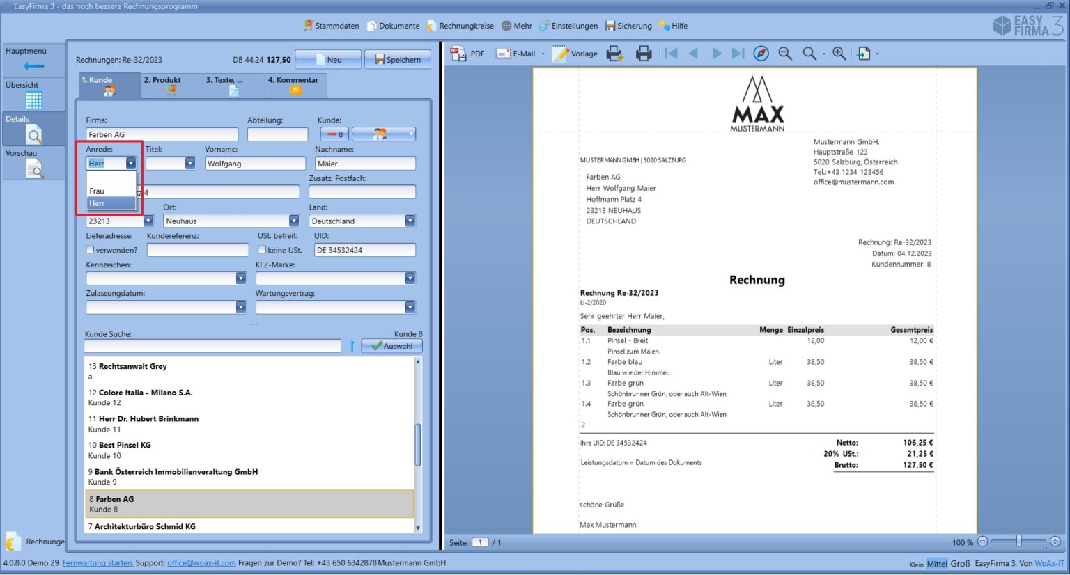 Support zu EasyFirma 3 - finden Sie hier alle Antworten